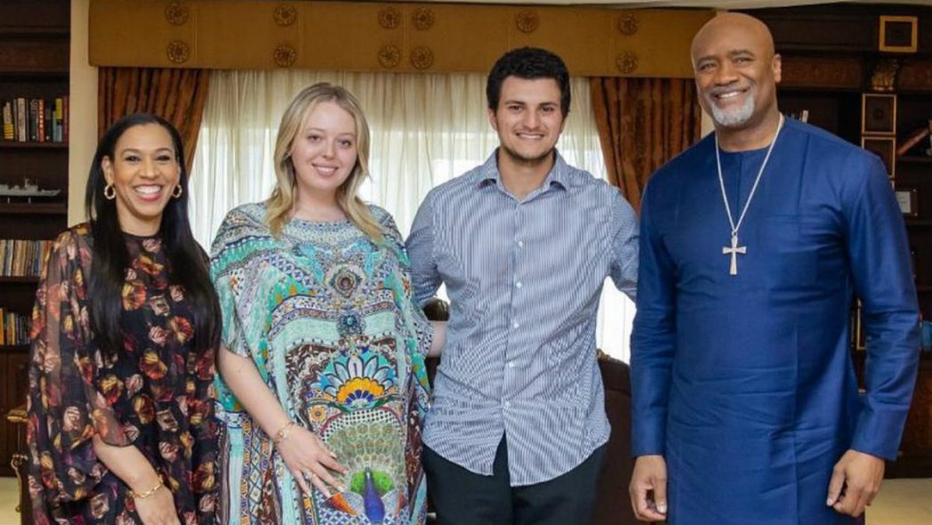 Donald Trump's daughter Tiffany, fiancé visit Paul Adefarasin in Lagos ...