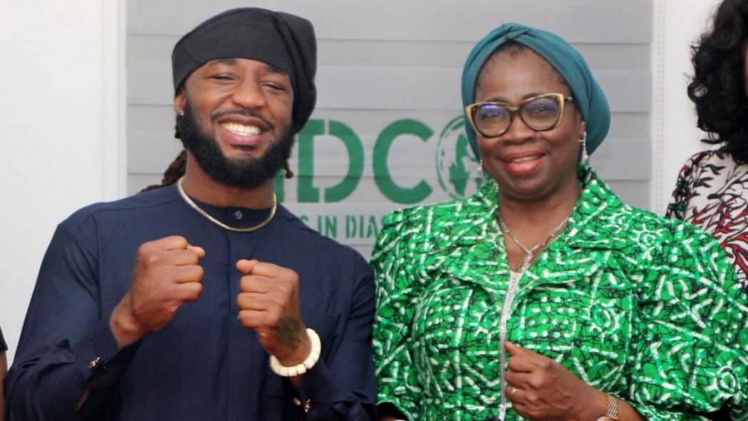 US-based Nigerian boxer Raphael Igbokwe returns, meets Abike Dabiri in Abuja - QED.NG
